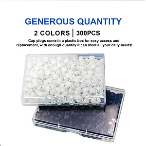 BOPOREAE 300Pcs 5mm(3/16Inch) Plastic Hole Plugs Black Screw Cap Drilling Covers Round Button Plugs for Cabinet Cupboard Shelves License Plate Furniture Hardware