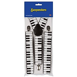 Beistle Piano Keyboard Suspenders