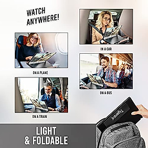 TigeraX Screen Magnifier for Cell Phone Enlarges Screen 4X - Watch Movies, Shows and Gaming - 12inch Light, Foldable, Easy to Use - 2022 Newest Version Clear HD 3D - Fit for All Mobile Phone Black