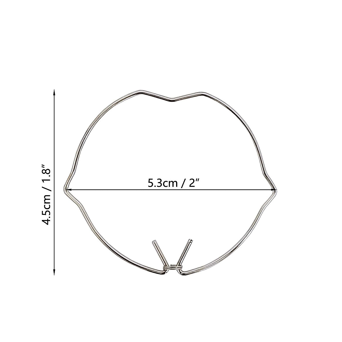 20pcs Lamp Retaining Spring Clip Ring Compatible with 50mm MR16 GU10 Spot Light Downlight (20)