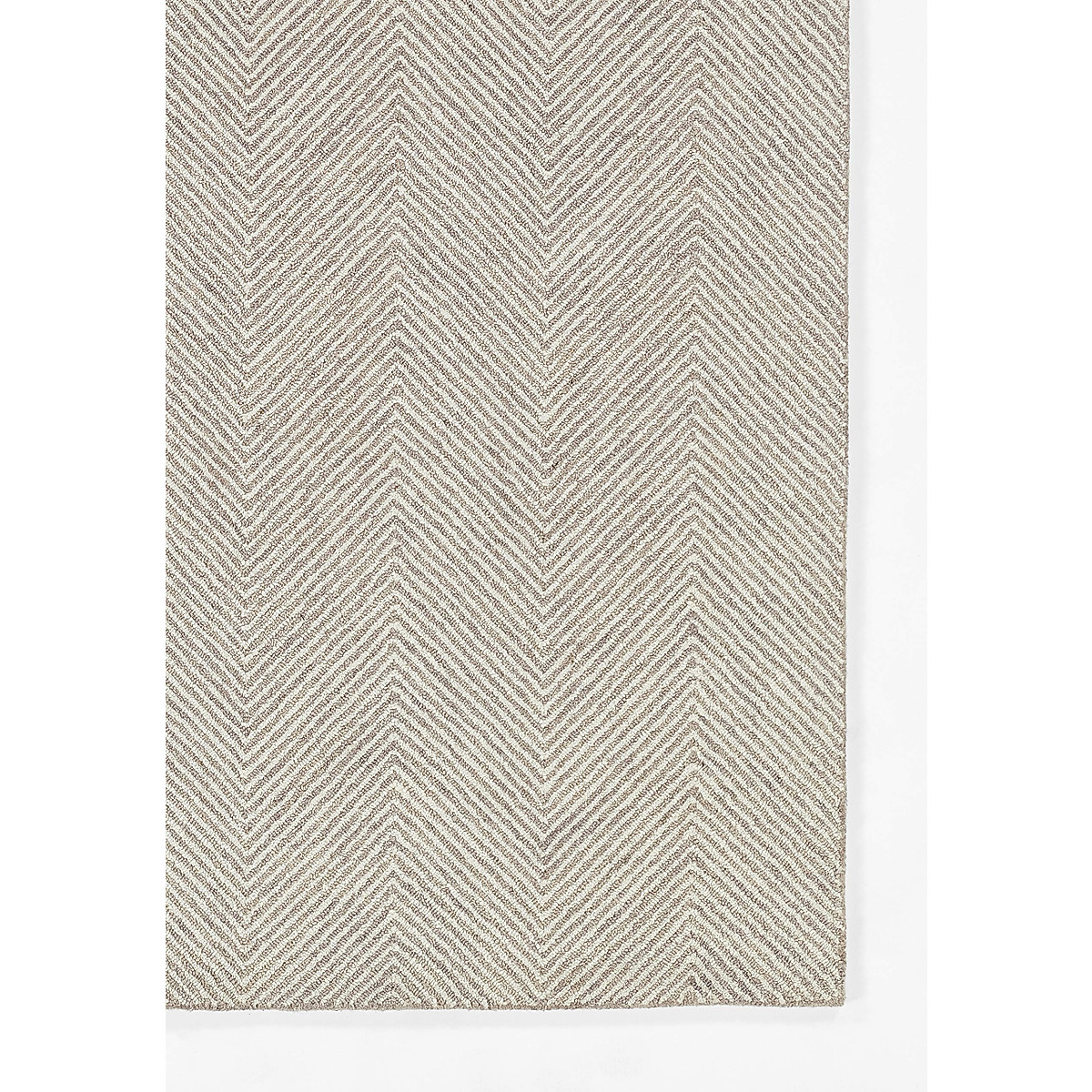 Momeni Charles Wool Hand Tufted Contemporary Indoor Area Rug, Taupe, 8' X 10'