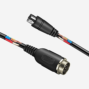 ZLiT Connection Din6 USB Cable Adaptation Fit for Thrustmaster TH8A Cable Hand-Row TSS Handbrake Signal Line (Din6)