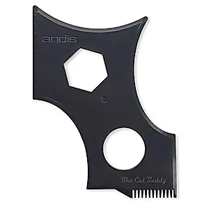 Andis Cut Buddy Premium Hair Beard Shaping Tool for All Beards and Hairlines - Ultimate use with a Beard Trimmer or Razor to Style Your Beard & Facial Hair, Black