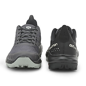 Salomon Men's OUTPULSE Gore-Tex Hiking Shoes for Men, Magnet/Black/Wrought Iron, 9