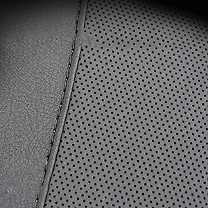 SPICLY Lumbar Pillow PU Leather Car Neck Pillow Car Seat Head Support Car Lumbar Pillow Relief Driving Car Lumbar Pad (Color : Brown)