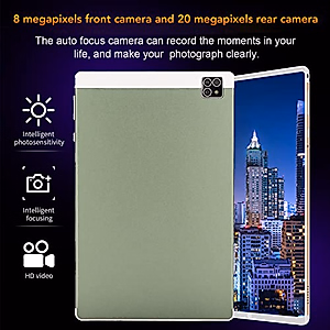 8 inch Tablet,Calling Tablet,1920x1200 HD Resolution,IPS Display,4GB Ram 64GB ROM,up to 128G Support,Octa core CPU Processor,Android 10.0,Dual Camera HD Photography,Read,Browse,Play Games Etc.(US)