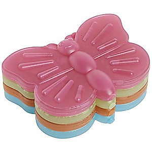 Fit & Fressh Shaped Slim Ice Packs, Colorful & Reusable, Perfect for Kids Insulated Lunch Bag, Bento Box, & More, Butterfly