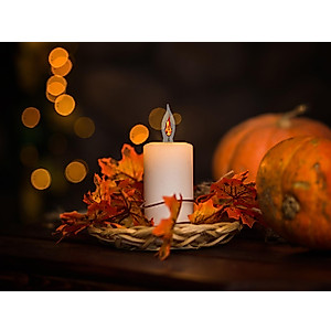 The Dreidel Company Flicker Flame Shaped Light Bulbs, E12 Replacement Bulbs, Dances with a Flickering Orange Glow, 1 Watt, 120 Volt (5-Pack)