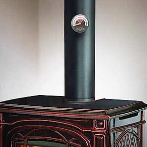 Thermometers Wood Stove Thermometers,Stove Meter Thermometers for Wood Burning Stoves Top,Flues,Stovepipe Thermometer Measures Temperatures on StoveTop,Avoid Stove Fan Damaged by Overheat