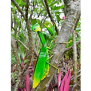 GIFTME 5 Metal Mantis Garden Yard Art Decor Set of 2 Lawn Patio Tree Ornaments Sculpture