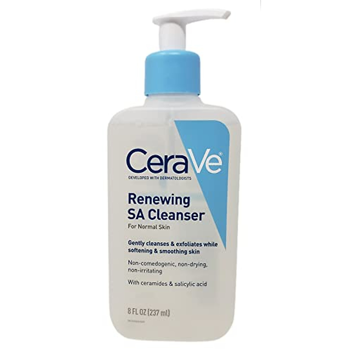 CeraVe SA Skincare Bundle - Contains SA Body Wash for Rough and Bumpy Skin (10 fl oz) and Renewing SA Cleanser (8 fl oz) - Skin Smoothing Formula with Salicylic Acid