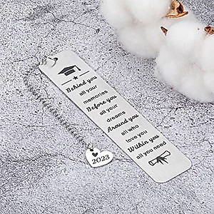 2023 Graduation Gift for Him Her Class of 2023 Inspirational Bookmark Gifts for College High School Master Nurse Grad Senior 2023 Gift Teen Boy Girl Son Daughter Women Men Graduate School Gift