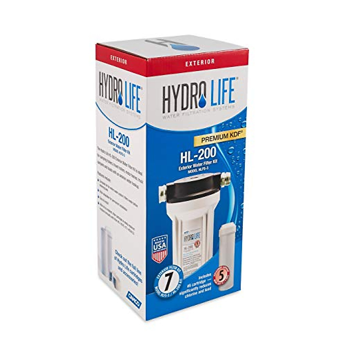 Hydro Life 52141 HL-200 External Filter Kit , White , Standard