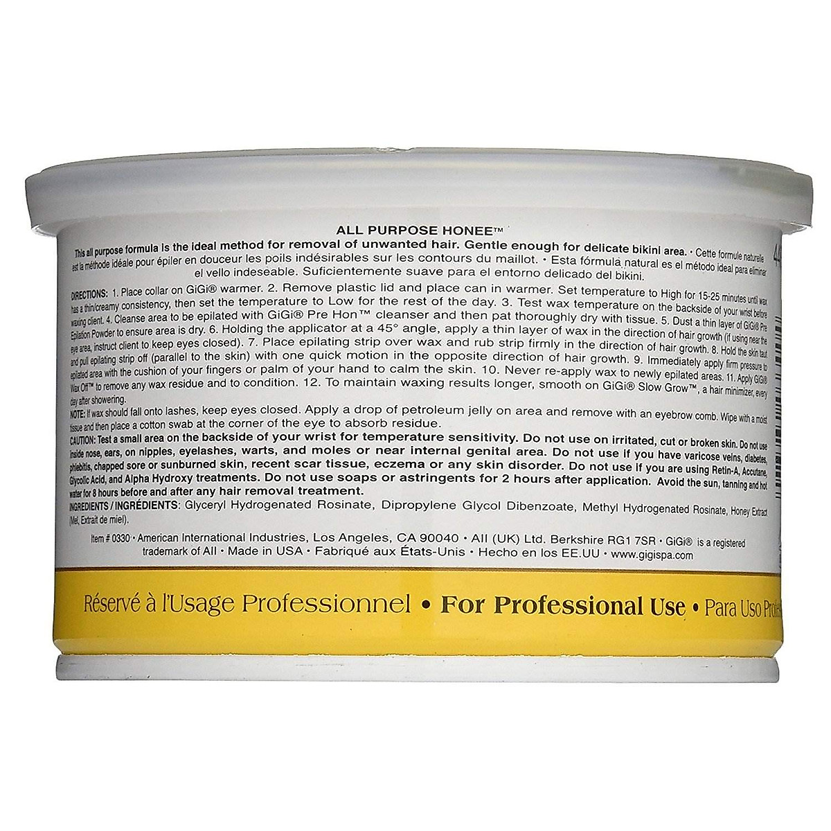 GiGi Professional Waxing Hair Removal Student Starter Kit + Honee Wax, 14 Ounces