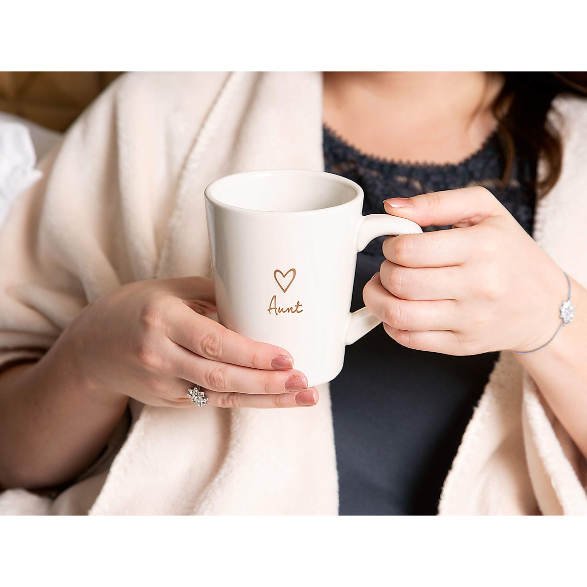 Pavilion Gift Company - 19560 Pavilion Gift Company Aunt Cup, 15 oz, Cream