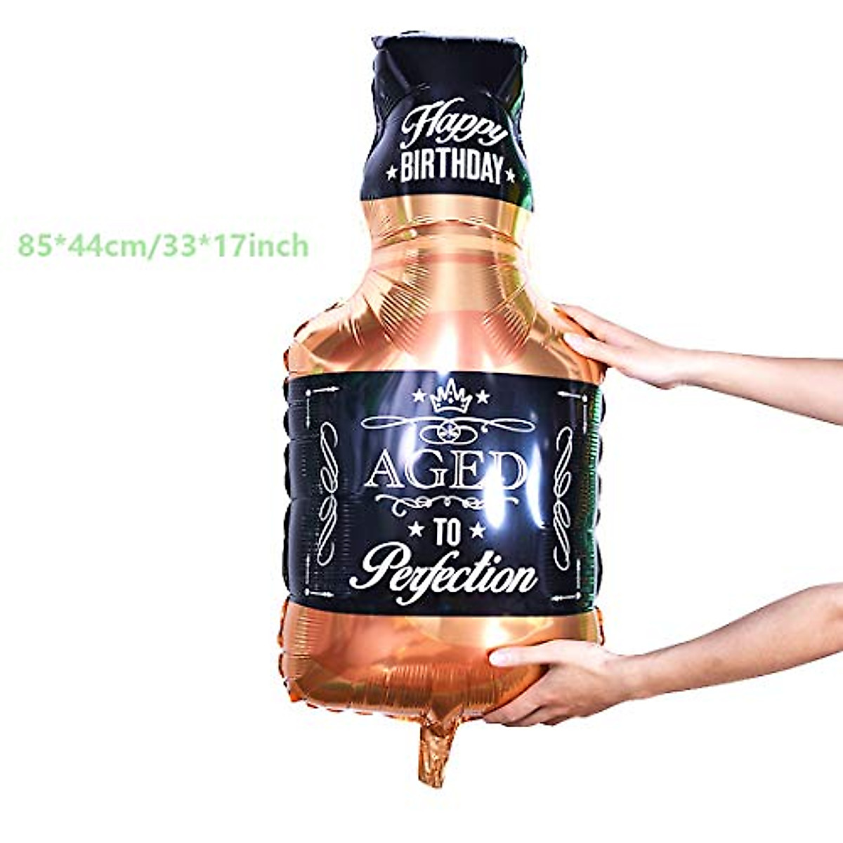 Beer Cup Balloons Set of 4, Whisky Helium Mylar Balloons Decor Fit for Summer Party, Beer Festival, Birthday Party and More (2 Beer Cup 2 Whisky )