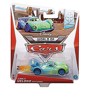 Disney Pixar Cars Carla Veloso with Flames Diecast Vehicle