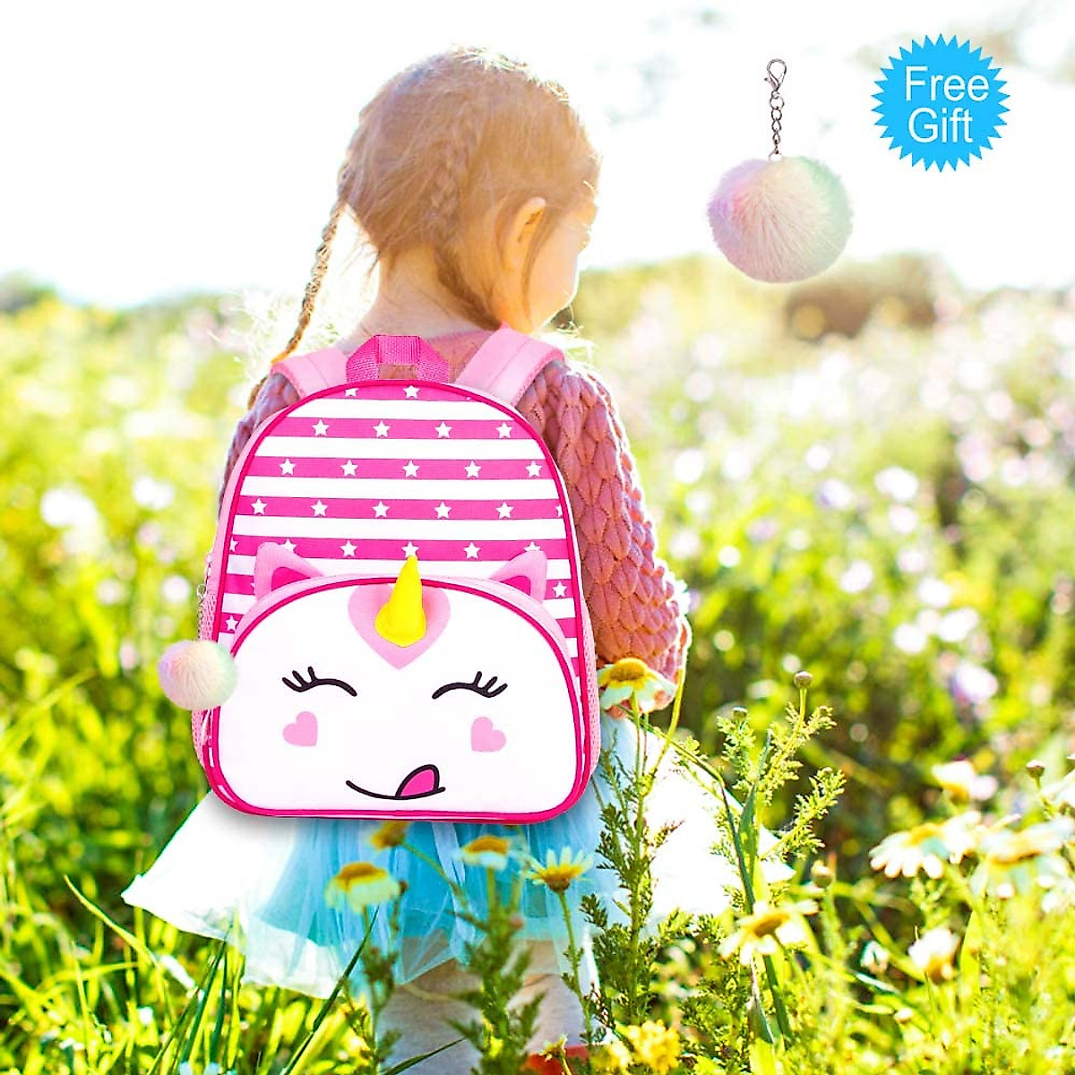 ZLYERT 3PCS Toddler Backpack for Boys, 12" Dinosaur Preschool Bookbag with Lunch Box, Cute Animal Kids Kindergarten Schoolbag - Green