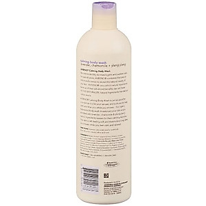 Aveeno Positively Nourishing Calming Body Wash with Lavender, Chamomile & Ylang-Ylang, Lightly Scented Daily Moisturizing Body Cleanser to Soothe & Relax, 16 fl. oz