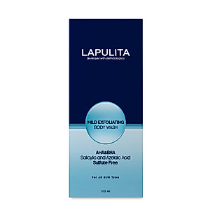 LAPULITA Body Acne Removing Shower Gel, Acne Pimple Treatment, All-Natural Acne treatment gel, Mild Exfoliating Body Wash, 150 mL - 5.07 Oz