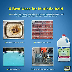 Klean Strip Green Safer Muriatic Acid Jug 128 Oz (Pack of 4)