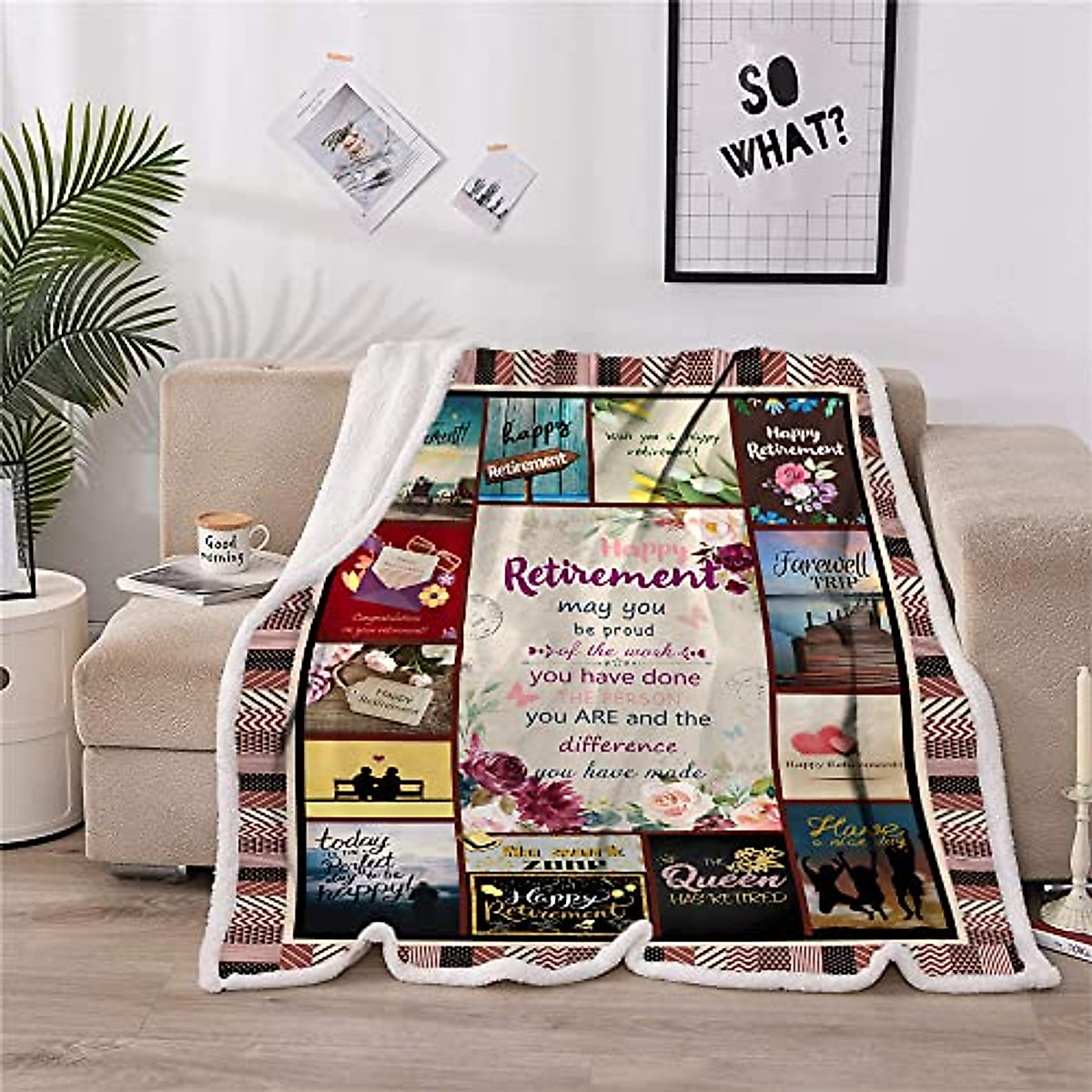Retirement Gifts for Women Men 2022 Throw Blanket ,Retirement Appreciation Gifts for Boss Coworkers,Retire Party Gifts for Friends,Grandma,Teachers,Nurses Soft Throw Blankets (RETIRED,50"x 60")