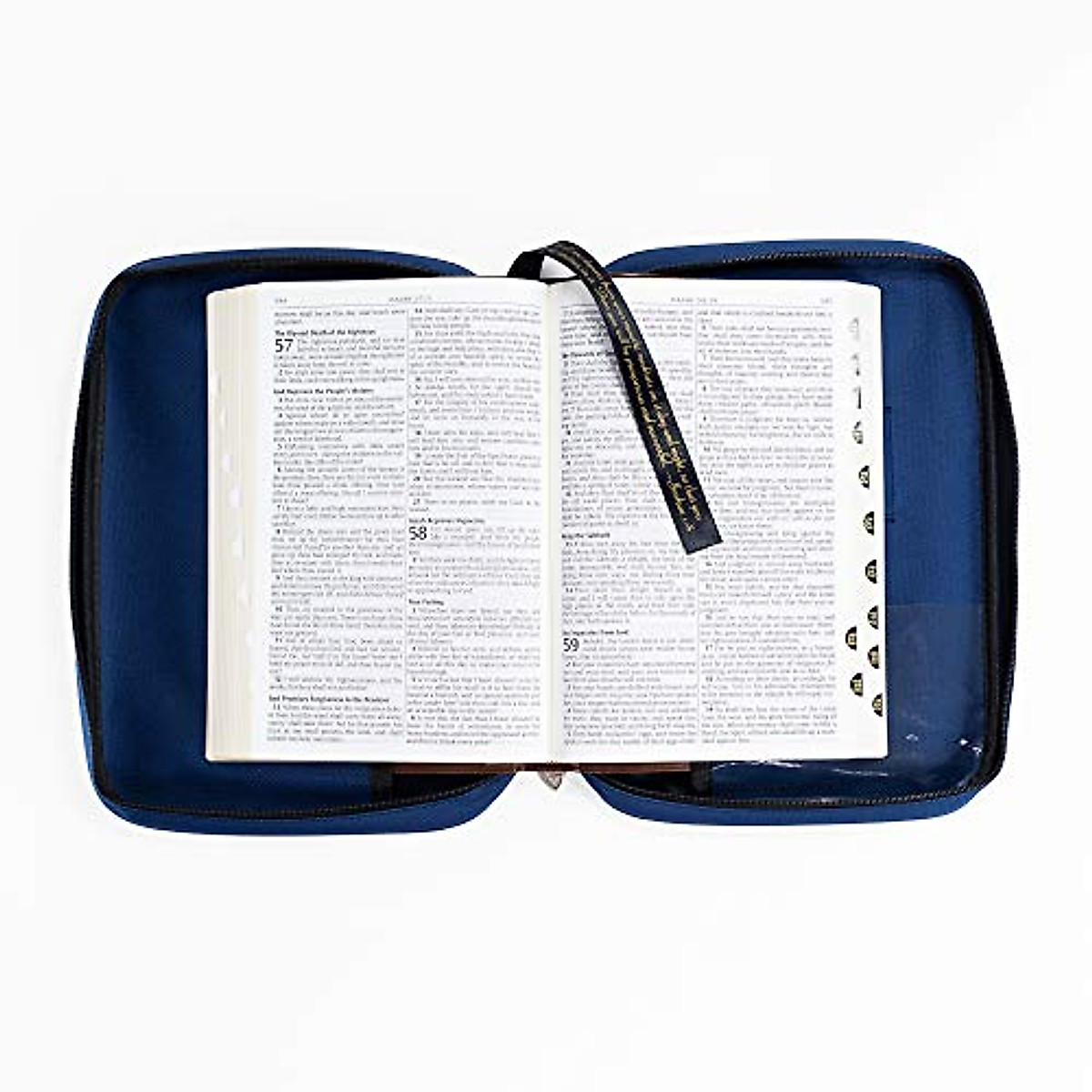 Divinity Boutique Bible Cover Basic Navy - Large (21431) | Fits Bibles up to 6.875" x 9.75" x 2.25"