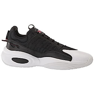 Reebok Unisex Solution Mid Basketball Shoe, Black/White/Vector Red, 11 US Men