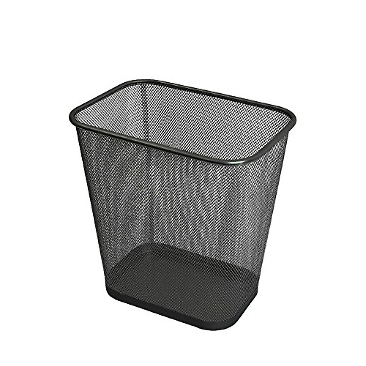 Ybmhome Steel Mesh Rectangular Open Top Waste Basket Bin Trash Can for Office Home 8x12x12 Inches 1103s (1, Black)