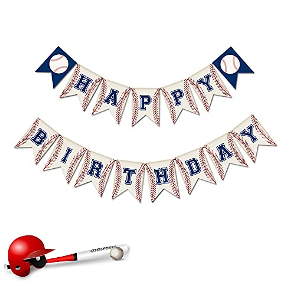 Baseball Birthday Banner,Baseball Party Decorations,Party Garland, Birthday Decorations