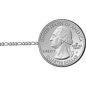 Savlano 925 Sterling Silver Solid Italian Figaro, Rope,Herringbone, Curb, Ball Bead, Snake, Mariner Chain Anklet for Women, Comes in 0.8mm - 5mm With Gift Box (9, Figaro 3.5mm)