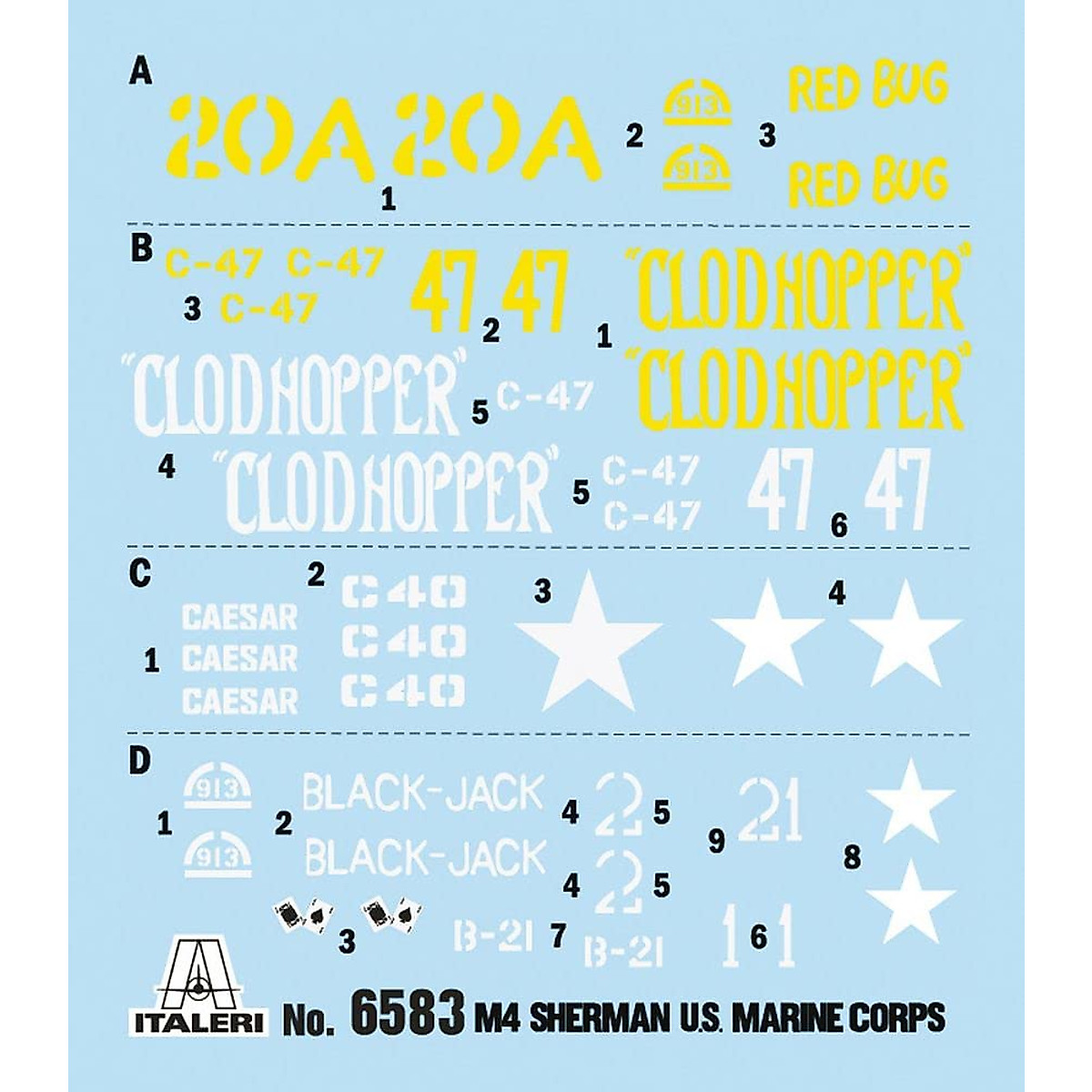 Italeri -M4A2 Sherman US Marine Body 1/35, I6583