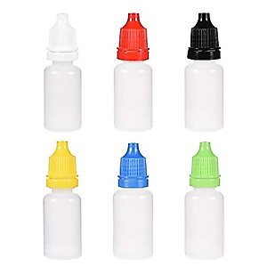 uxcell Plastic Dropper Bottles, 10ml/0.34 oz Empty Squeezable Dropper Bottle with Cap, Pack of 24