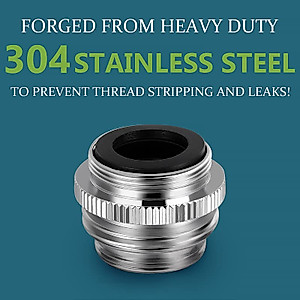 6 Pieces Kitchen Sink Faucet Adapter kit Male Female Garden Hose adapter replaceemnt brass bathroom bathtub faucet aerator Standard Hose via Diverter Water Filter Accessories