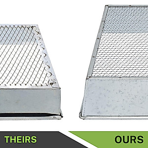 Wenses Metal Dirt Sifter, 11 x 9 Inch, Galvanized Steel with 1/4" Wire Mesh, Includes Work Gloves