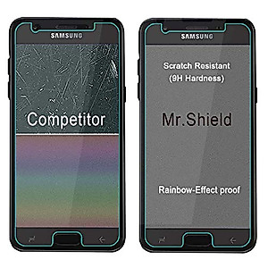 Mr.Shield [3-PACK] Designed For Samsung Galaxy J3 / J3V / J3 V (3rd Generation) 3rd Gen (2018 Version) [Japan Tempered Glass] Screen Protector with Lifetime Replacement