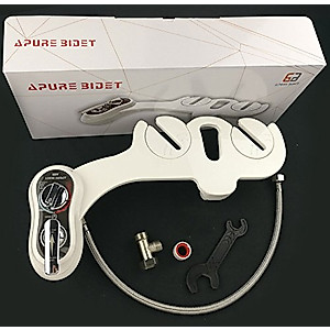 APURE BIDET A123 - Only Cold Water Bidet- Dual nozzles of wash and women wash- Selfcleaning Toilet Bidets (1PC)
