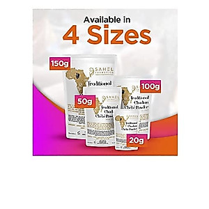 Uhuru Naturals Sahel Cosmetics Chebe Powder - Contains All-Natural Ingredients Promotes Strong and Healthy Hair Growth Helps Prevent Breakage Especially Formulated for Dry Hair Available in 4 Sizes