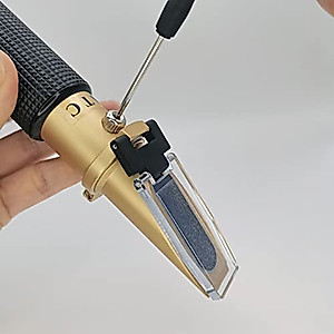 Salinity Refractometer with ATC Function, Saltwater Test Kit for Seawater, Pool, Aquarium, Fish Tank.Dual Scale: Specific Gravity & Salt Percent