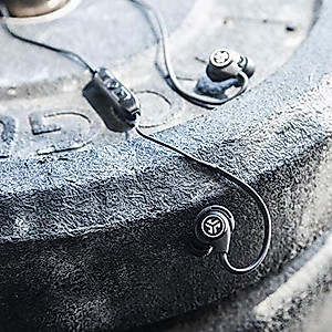 JLab Fit Sport 3 Wireless Fitness Gym Earbuds | Bluetooth 4.2 | 6 Hour Battery Life | Flexible Memory Wire |IP55 Dust/Sweat Proof Rating | Noise Isolation | Universal Track Controls | Black