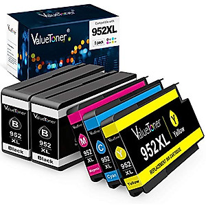 Valuetoner Remanufactured Ink Cartridges Replacement for Upgraded HP 952 XL 952XL Ink Cartridges Combo Pack High Yield for OfficeJet Pro 8710 8720 7740 8740 7720 8715 8702 Printer (5-Pack)