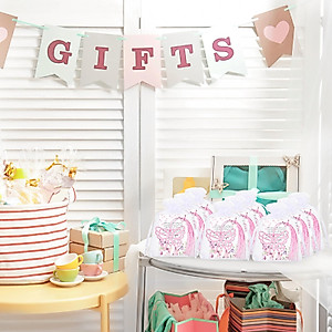 Humyoun 50 Sets Baby Shower Favors for Guests Bulk 50 Metal Book Marks Butterfly Bookmarks 50 Mini Thank You Cards 50 Organza Bags for Baby Shower Guests Souvenirs Reading Lover Gifts