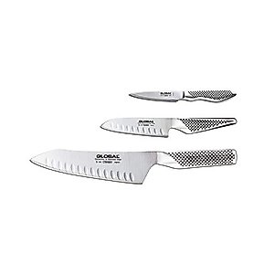 Global Classic Stainless Steel 3-Piece Knife Set
