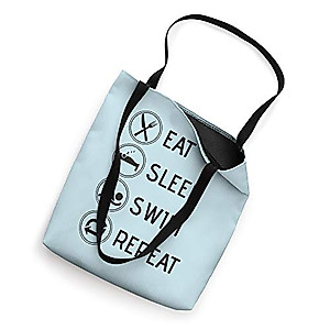 Eat Sleep Swim Repeat Cool Boys Girls Swimming Gift Swimmer Tote Bag