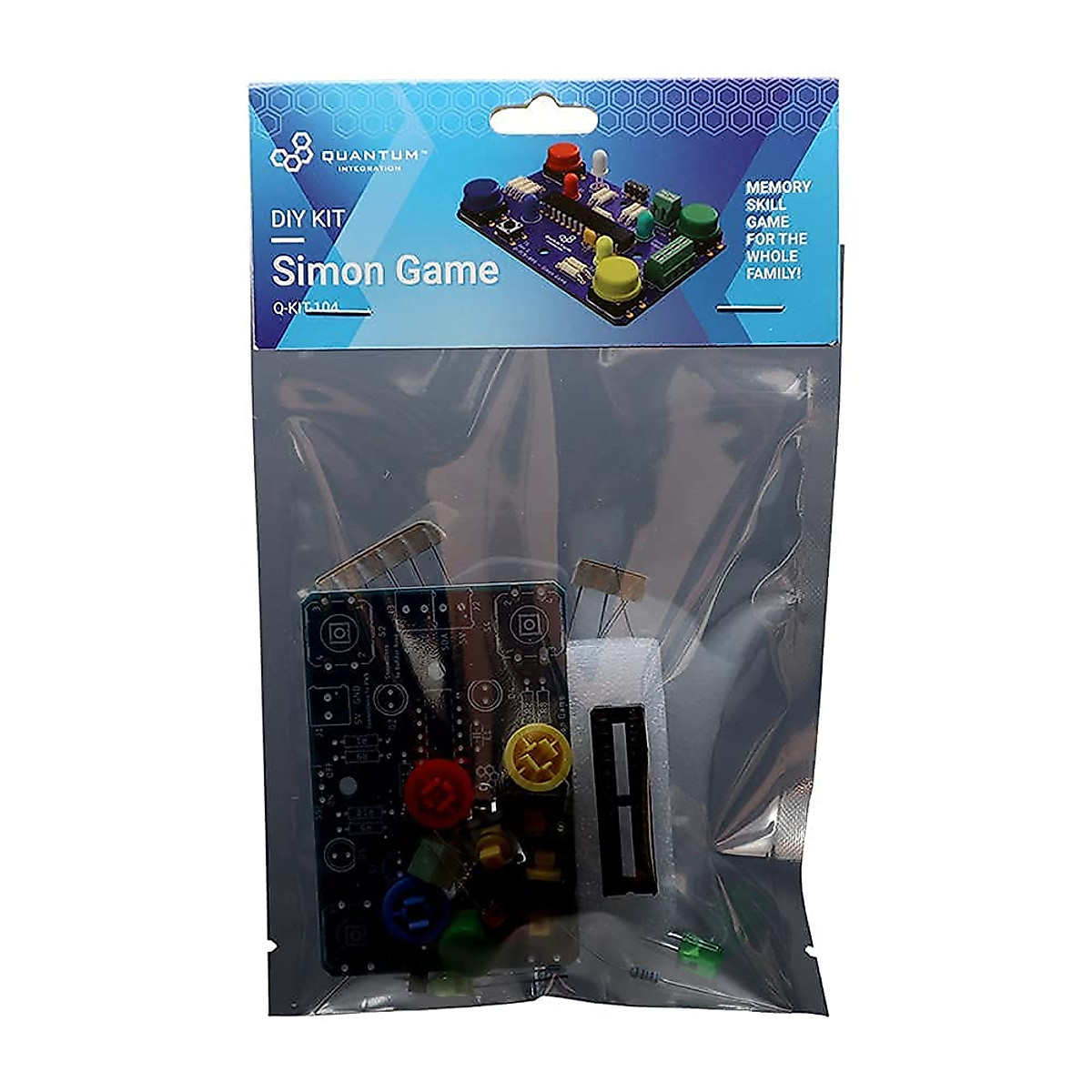 Quantum Simon Game DIY Kit, Video Tutorial and Online Documentation Included, Works with The Quantum Q-Client Builder Base