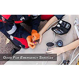 ASAP Orange Nitrile Powder Free Examination Gloves, Disposable, 4.5 mil, Orange (Box of 100) (Medium)