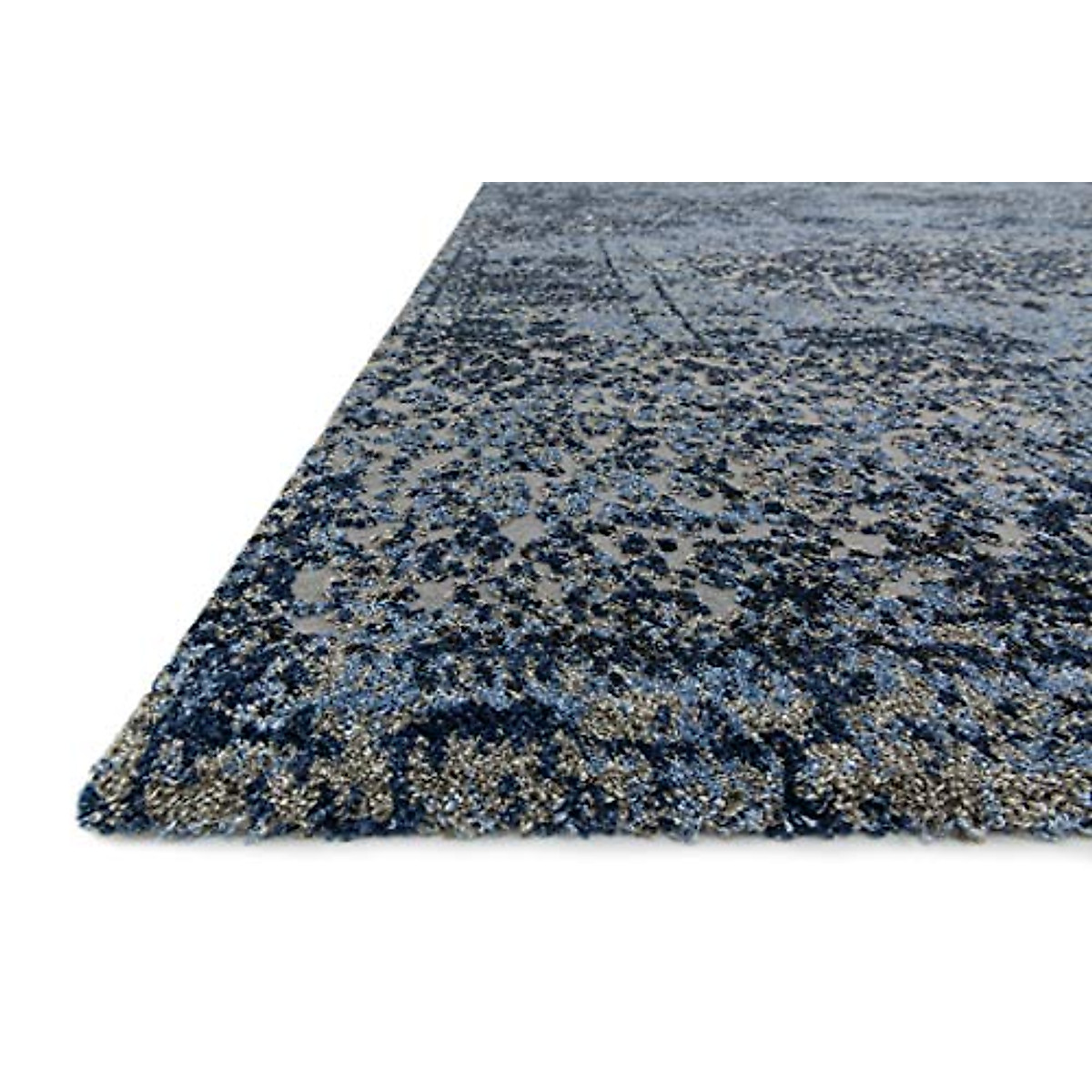 Loloi Viera Vintage Distressed Persian Area Rug, 5'3" x 7'7", Light Blue/Grey