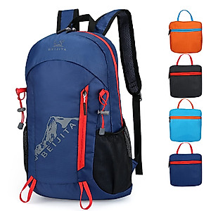 BEIJITA 20L Lightweight Foldable Backpack Small Hiking Backpack Women Men Camping Outdoor Packable Daypack Travel Backpack, Waterproof Day Packs Backpacks Hiking(Dark Blue)