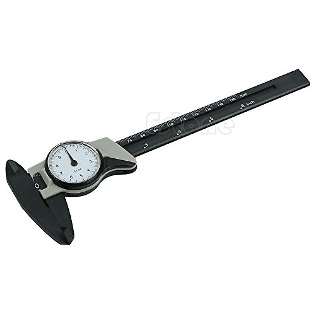 Kocome 150mm 6inch Dial Caliper Plastic Vernier Caliper 4 Way Gauge Micrometer