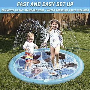 GoFloats Disney Pixar Splash Pad Mats and Water Sprinklers for Kids - Frozen, Cars, Mickey, Nemo and Toy Story